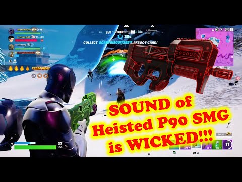 SOUND of HEISTED P90 SMG is WICKED!!! (PS4 Fortnite) - YouTube