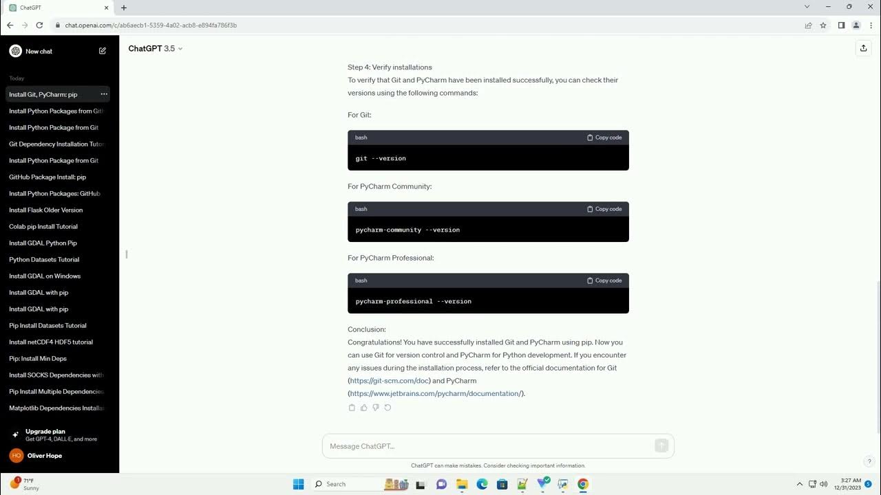 pip install git pycharm - YouTube