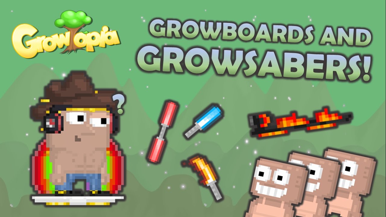 Growtopia | HARVESTING GROWSABER TREE + MAKING GROWBOARD! - YouTube