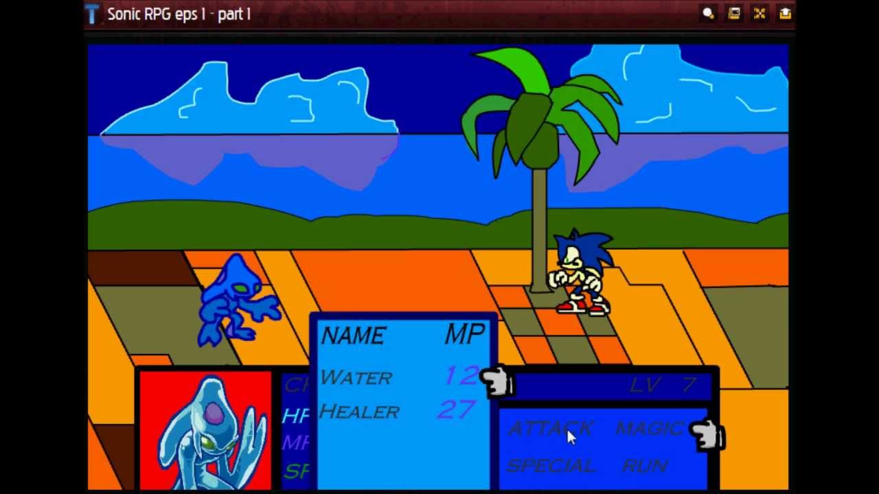 Sonic Rpg Episode 1 Part 1 (Chaos of the Gods)- Sonic & Shadow Vs ...