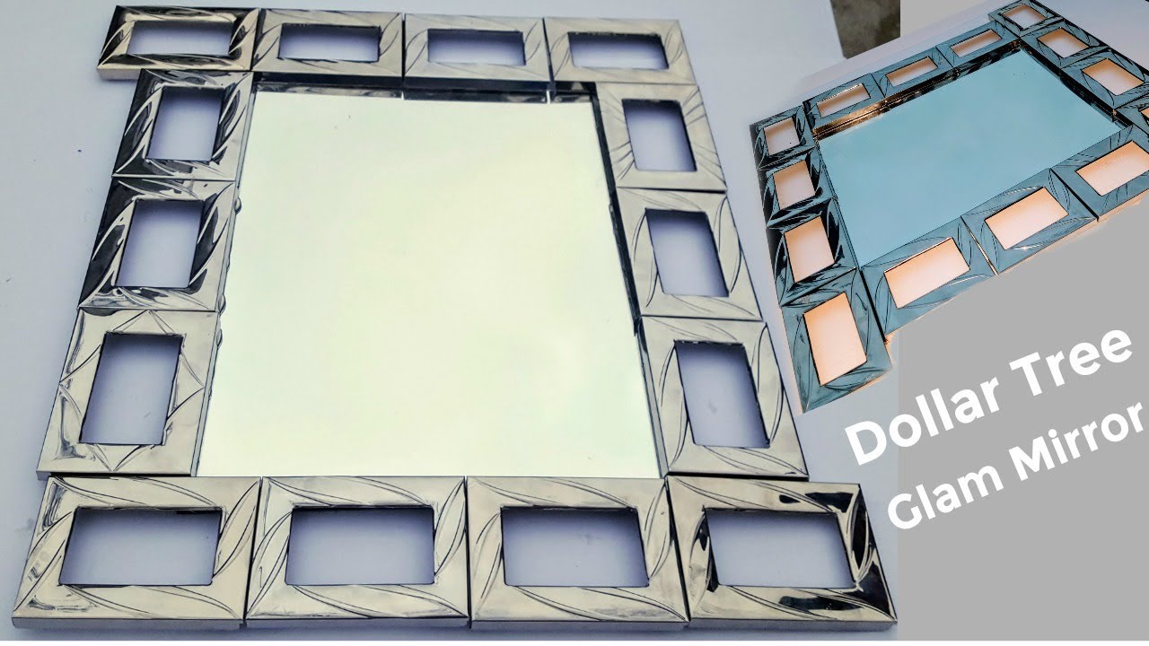 DIY Dollar Tree Glam Mirror NEW 2018 Collab Video with Araceli Chan ...