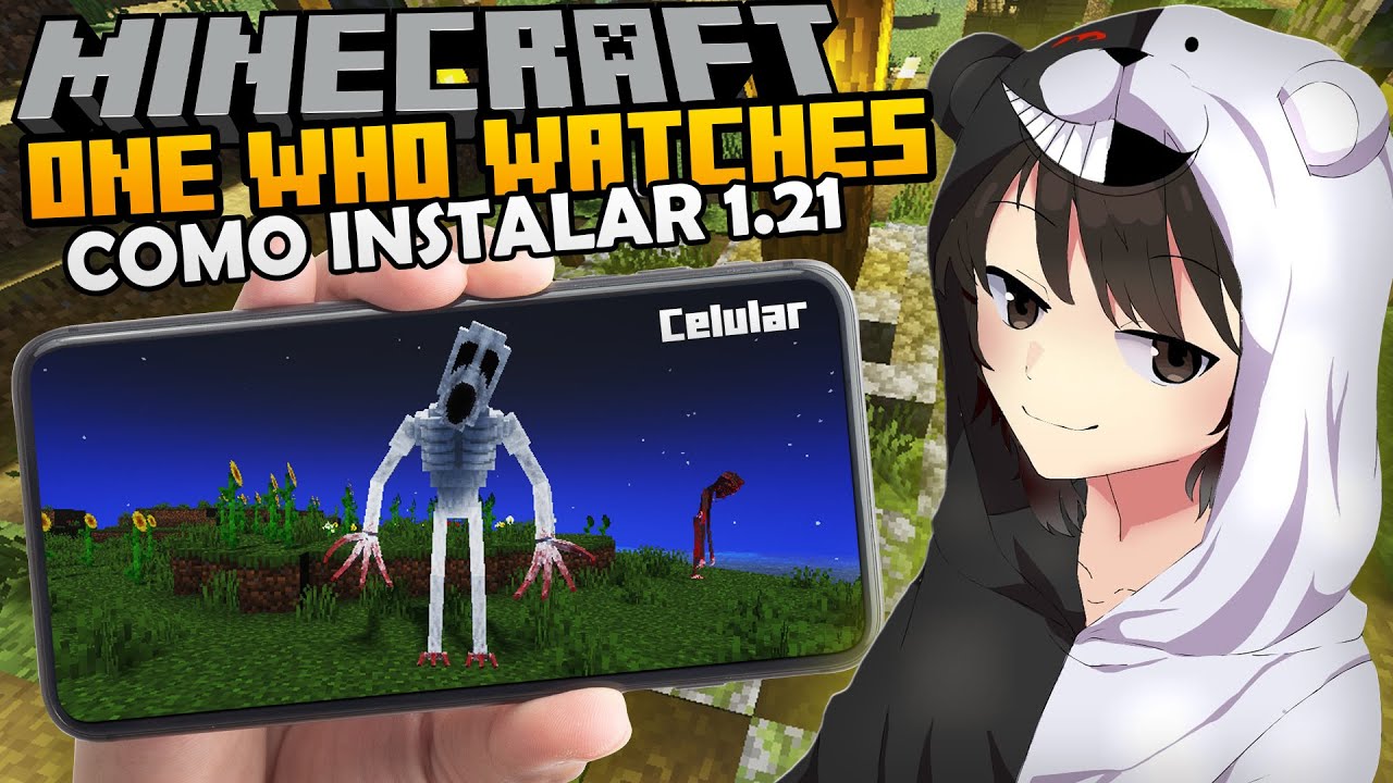 COMO INSTALAR O MOD THE ONE WHO WATCHES NO MINECRAFT 1.21 NO MOBILE ...