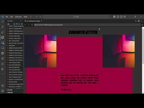 Backend image different CSs property Used CodeWith Attiya! - YouTube