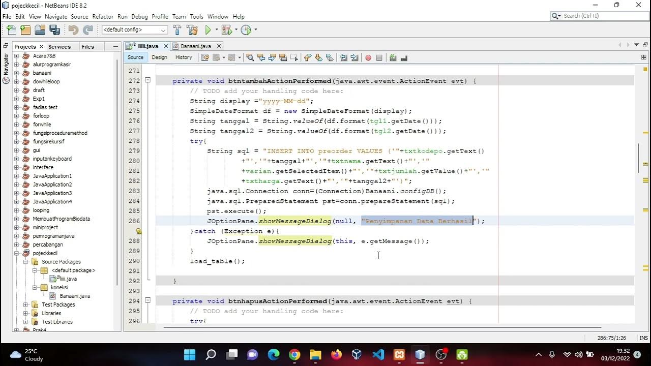 MEMBUAT PROGRAM CRUD PADA FORM MASTER DENGAN JAVA NETBEANS YANG TERHUBUNG KE DATABASE - YouTube