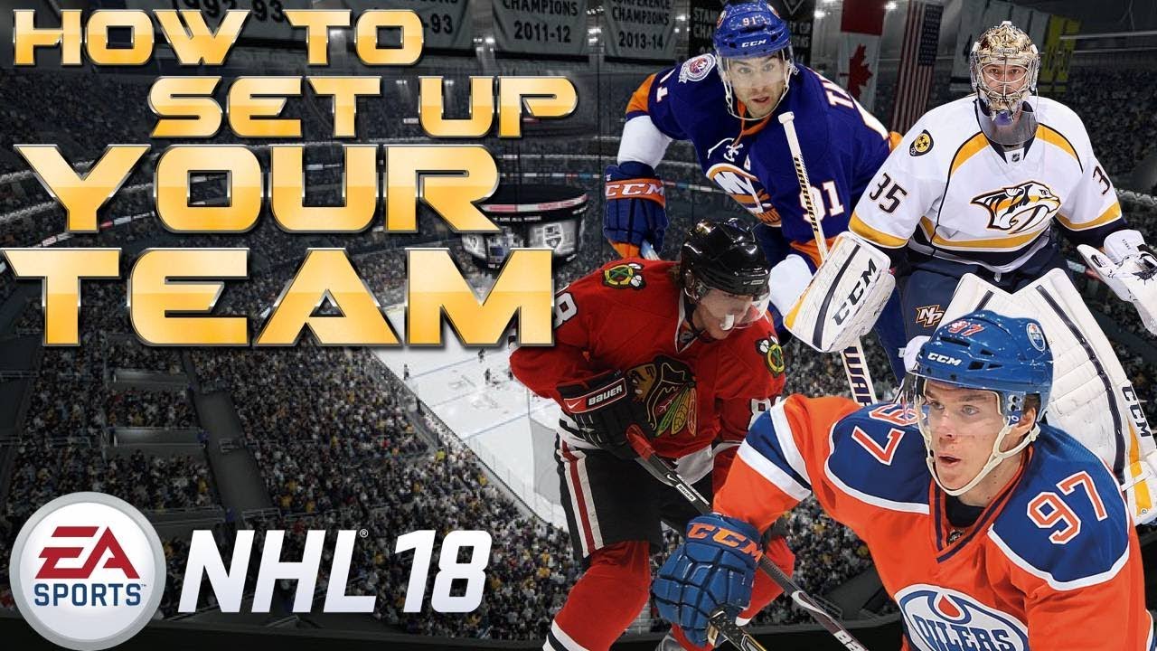 HOW TO SET UP YOUR HUT TEAM | NHL 18 | HOCKEY ULTIMATE TEAM (HUT) - YouTube