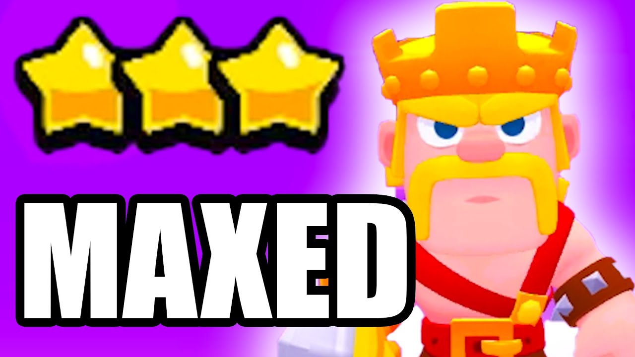 MAXED Barbarian King in Squad Busters! - YouTube