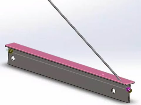 Solidworks Simulation-4 Hafta-A, Kiriş Modelleme, Özel Kesit , Mesnet ve Yükleme şekilleri
