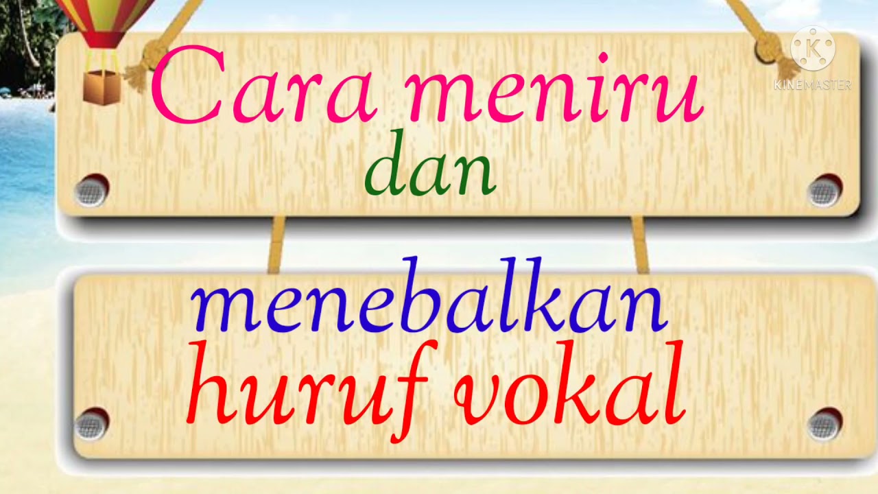 belajar meniru huruf vokal - YouTube