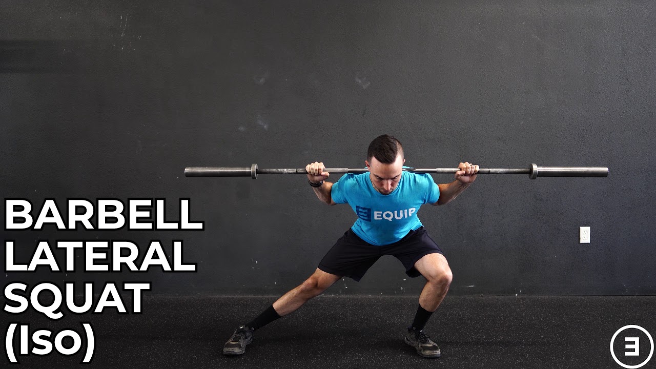 Barbell Lateral Squat (Isometric) - YouTube