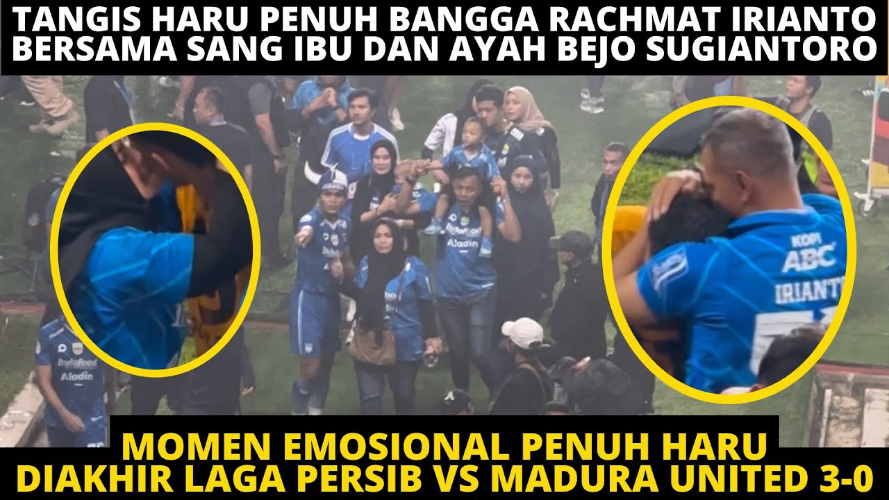 TANGIS HARU RACHMAT IRIANTO BERSAMA SANG IBU DAN AYAH BEJO SUGIANTORO ...