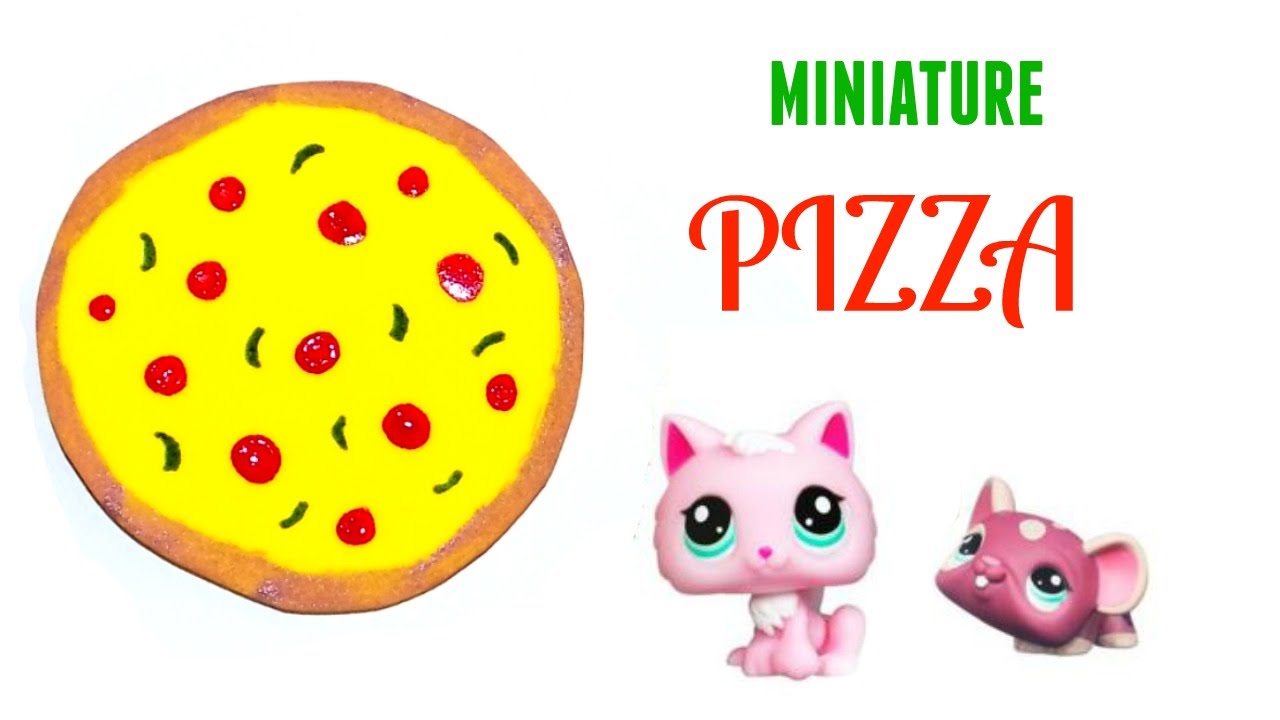 DIY LPS Pizza - Miniature Dollhouse Craft Stuff - YouTube
