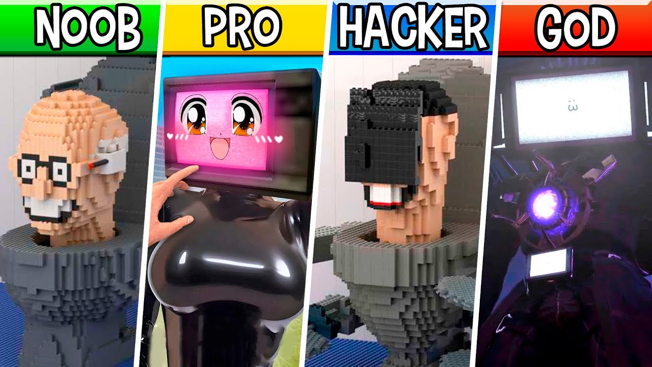 LEGO EVERY Characters in Skibidi Toilet ( Compilation #1) : Noob, Pro ...