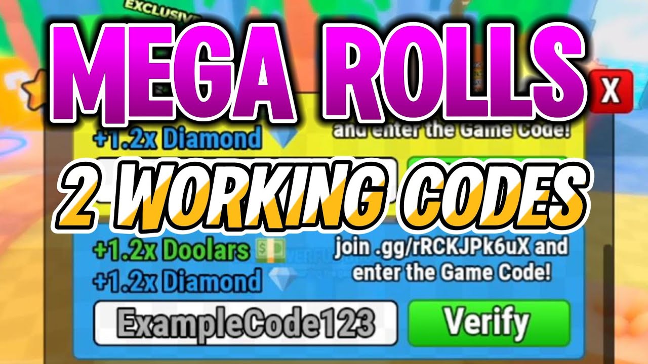 *NEW CODES* All MEGA Rolls Working Codes for March 2025 - YouTube