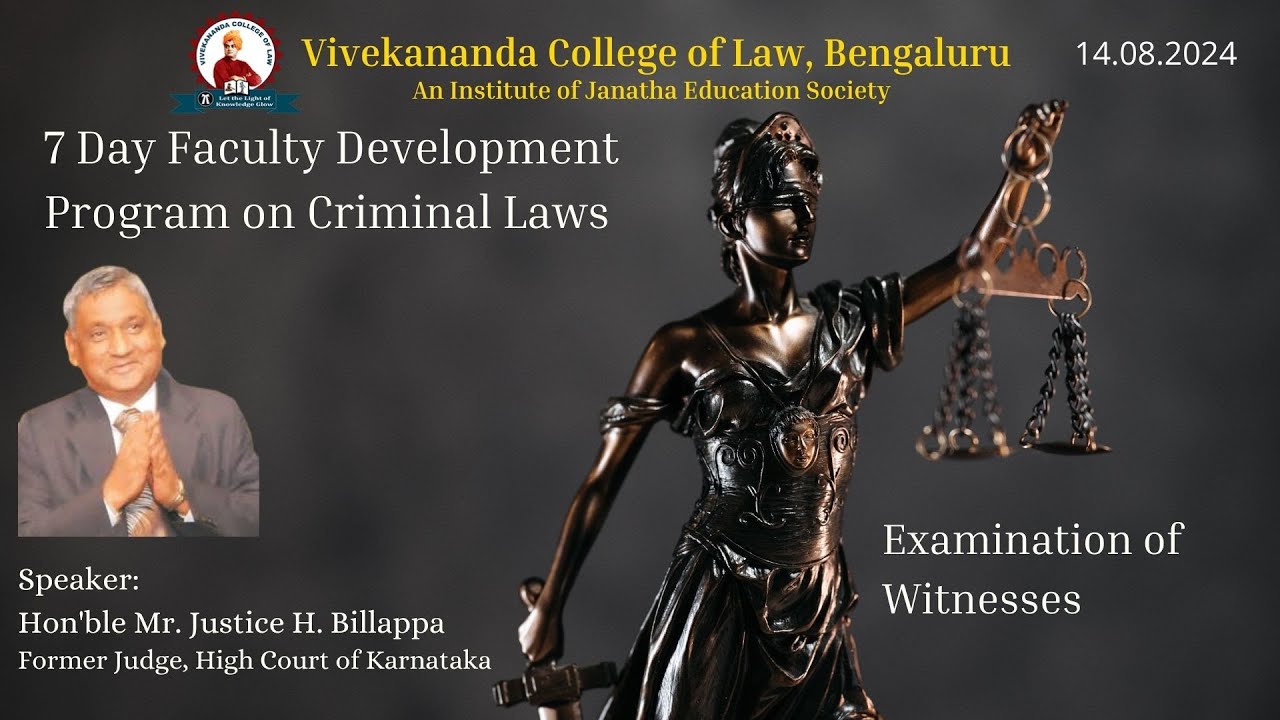 FDP on Criminal Law: Examination of Witnesses - YouTube