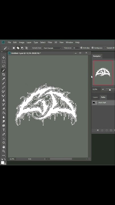 [BITMAP TO VECTOR TUTORIAL] Metal logo bitmap in Photoshop into vector in Illustrator - YouTube