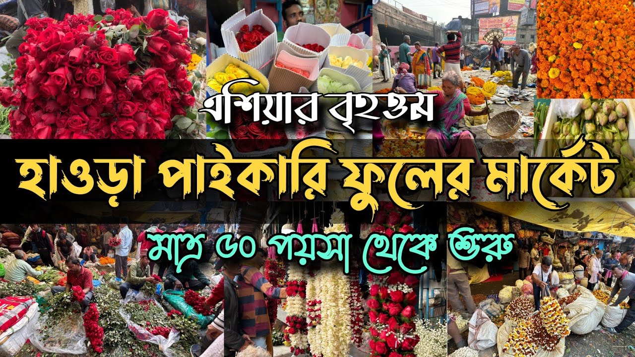 Mallick Ghat & Jagannath Ghat Flower Market Howrah|Asia's Biggest ...