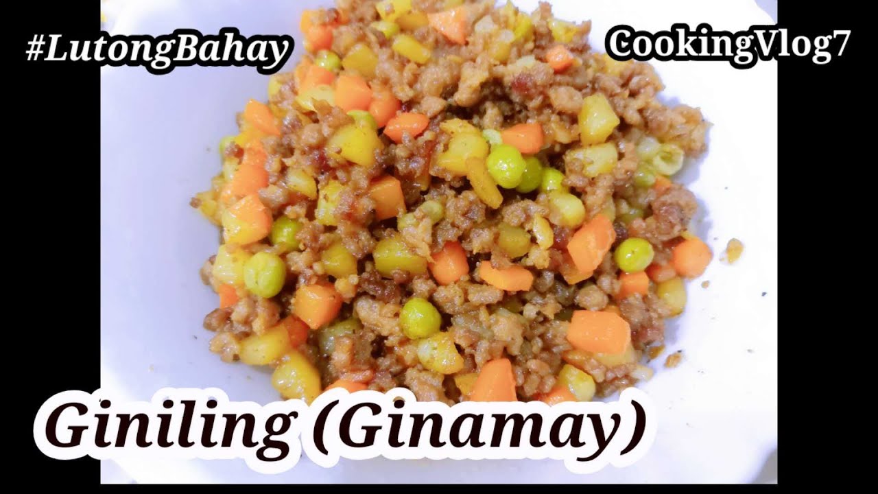 How to cook GINILING (GINAMAY) - YouTube