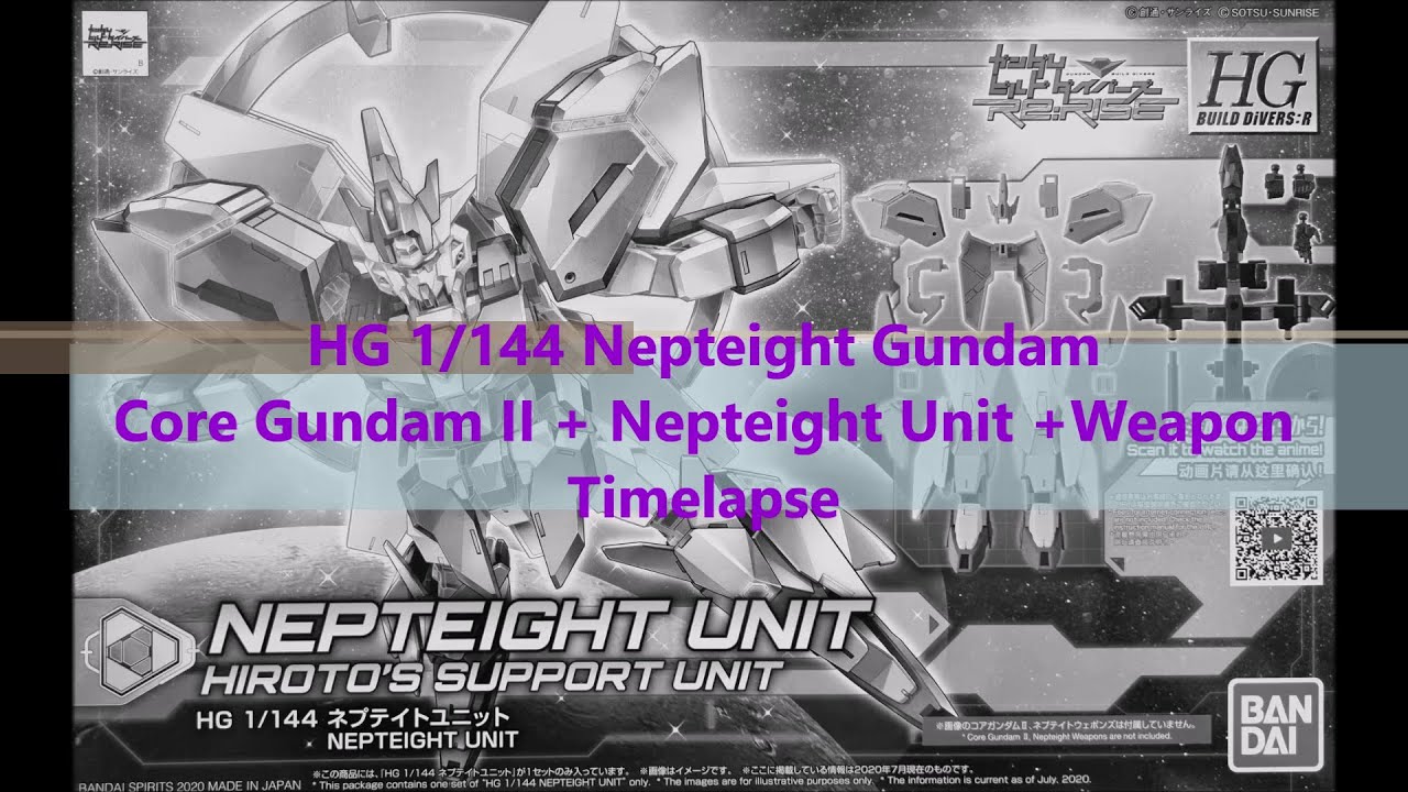HG 1/144 Nepteight Gundam [Timelapse] - YouTube