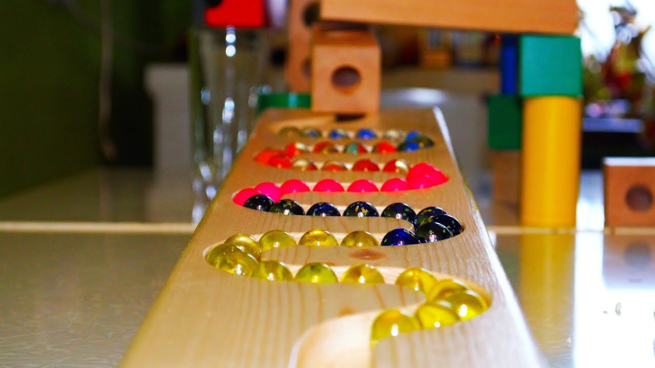 Marble runs race Marbles run Relaxing sound - YouTube