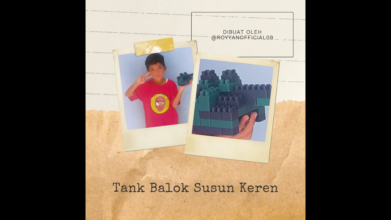 Cara mudah membuat tank tempur dari balok KKV | block building | Lego ...
