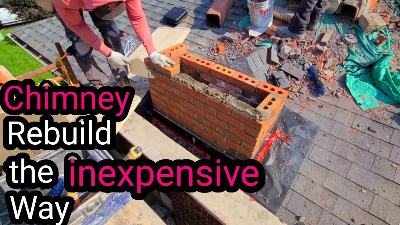 How To Rebuild a Damaged Chimney The Inexpensive way DIY - YouTube