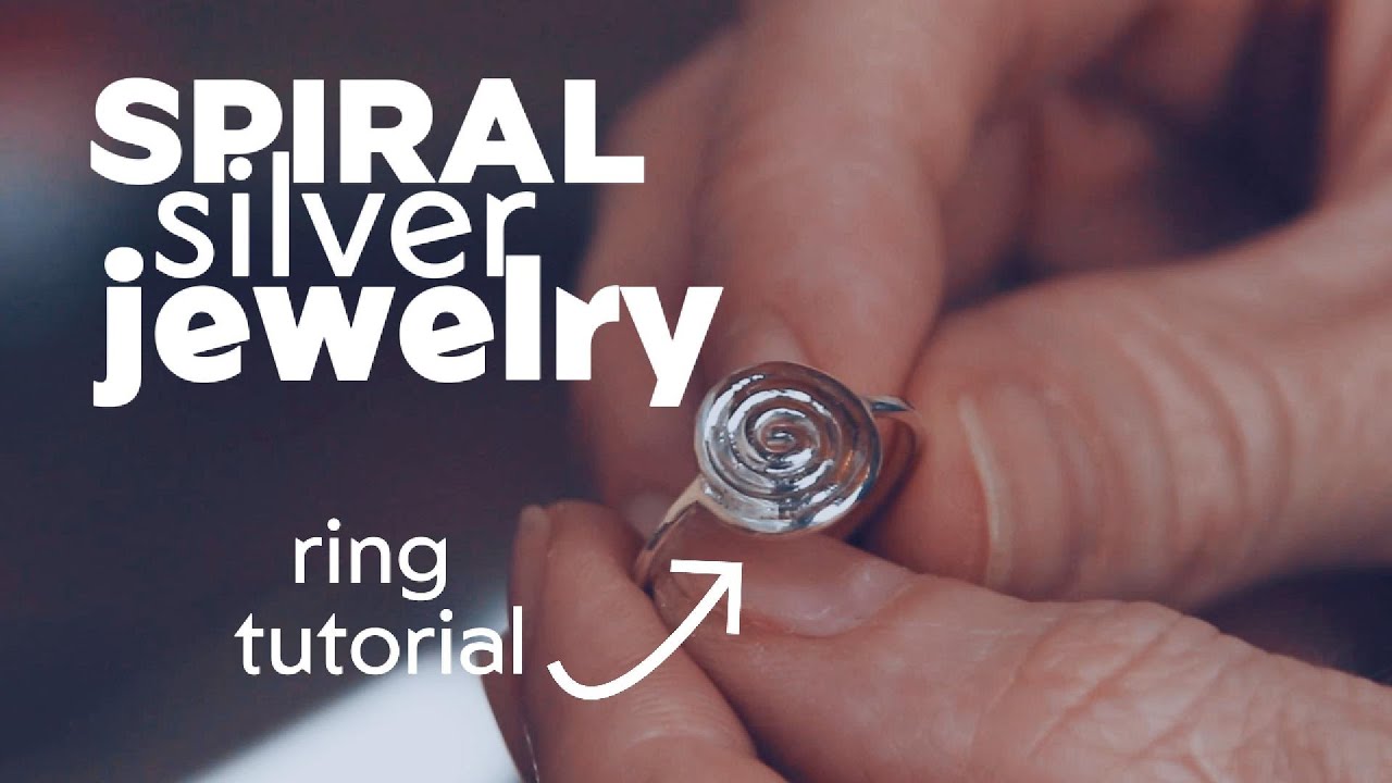 How I make spiral silver ring - Studio vlog tutorial - YouTube