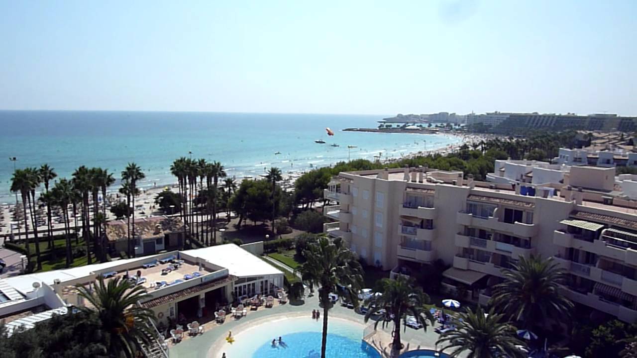View from THB Platja hotel balcony, Sa Coma, Mallorca, 2012 - YouTube