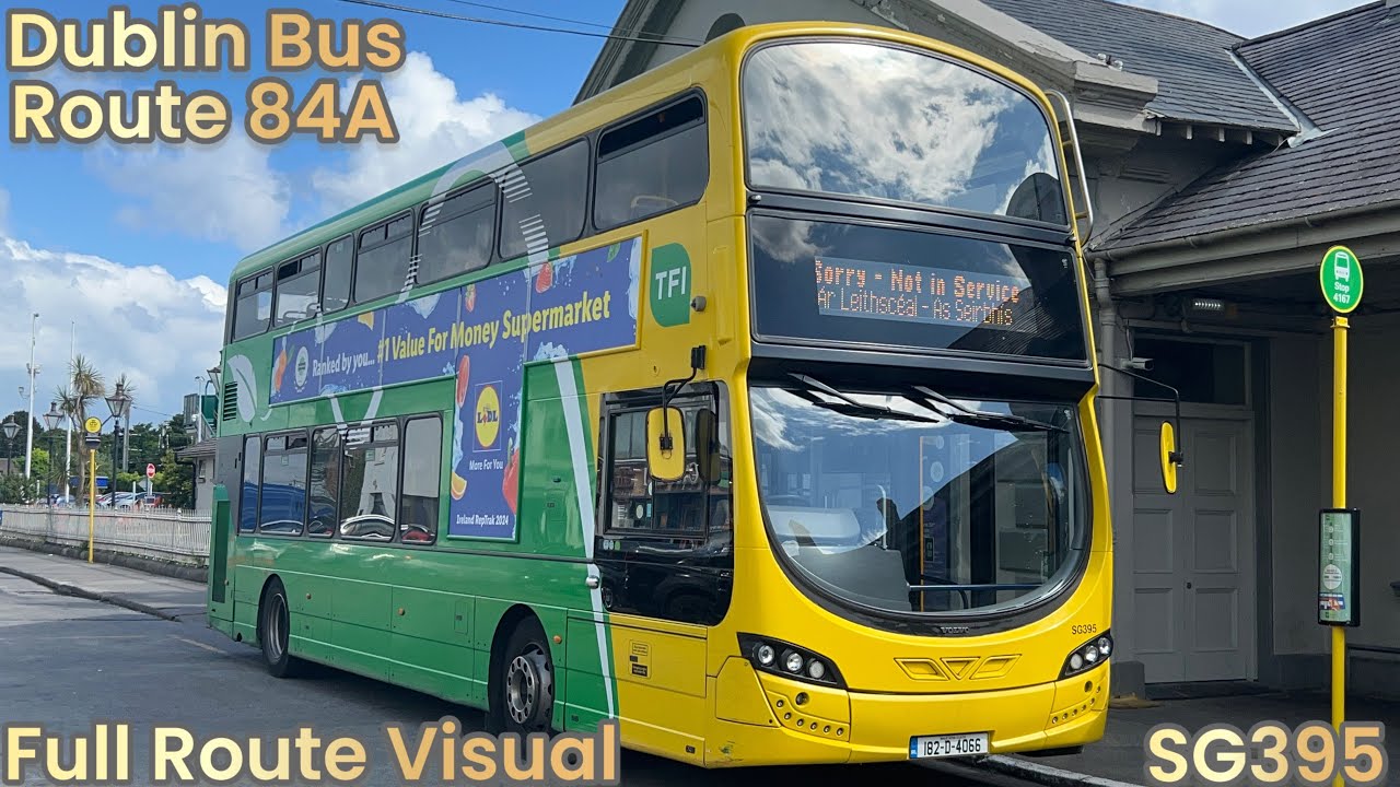 Dublin Bus | Route 84A - Full Route Visual | Bray Station to St Vincent ...