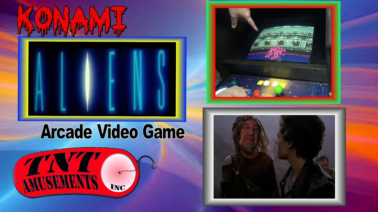 #1124 Konami ALIENS Arcade Video Game-Little Known MEGATOUCH ...