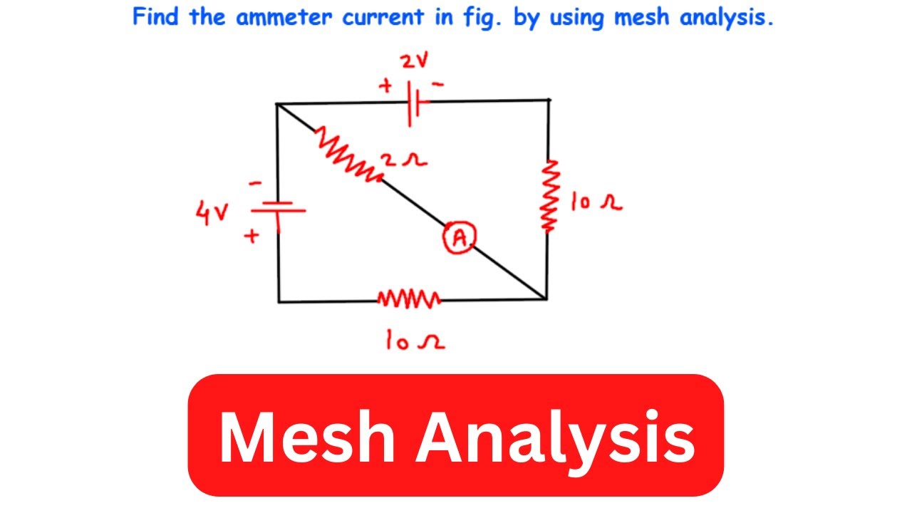 Mesh Analysis Example | Electrical Engineering - YouTube