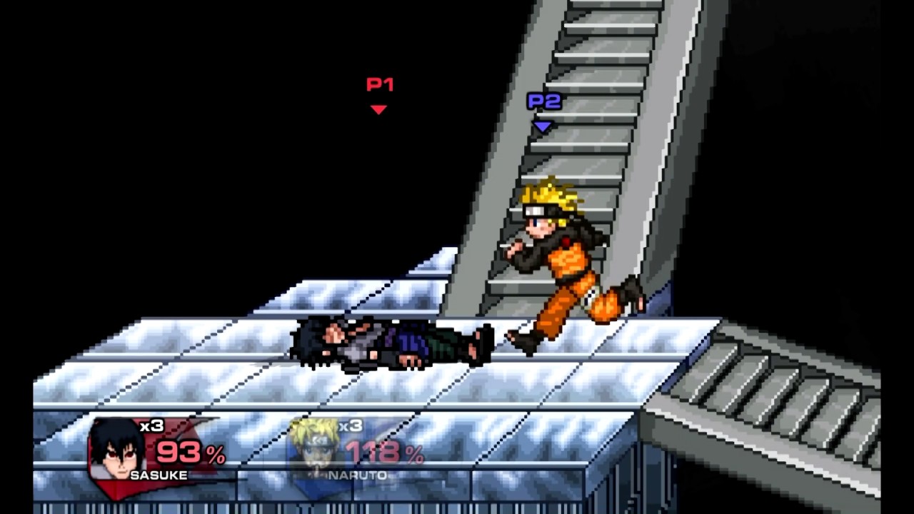 Super Smash Flash 2 TG Mod Naruto vs Sasuke - YouTube
