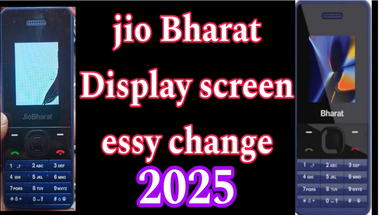 jio bharat screen display break change ll jio bharat display change ...