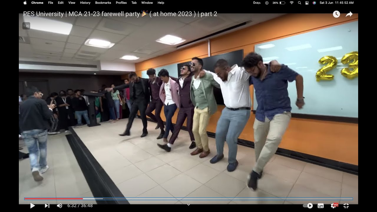 PES University | MCA 21-23 🎉 ( at home 2023 ) | part 2 - YouTube