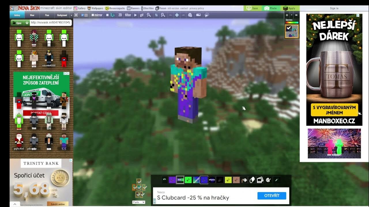 tutoriál jak si vytvořit skin do minecraftu. dejte like. - YouTube