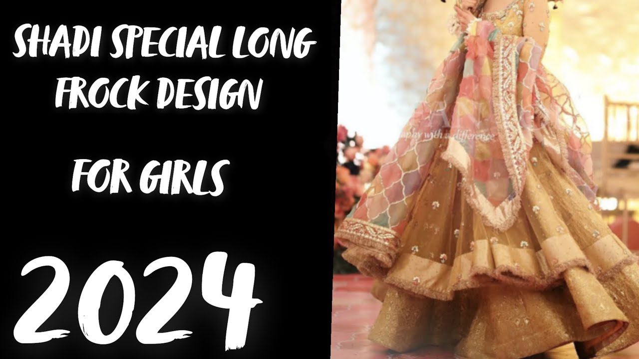 wedding party frock design party wear long frock design 2024 for girls ...