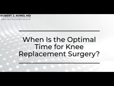 When is the Optimal Time for Knee Replacement Surgery? - YouTube