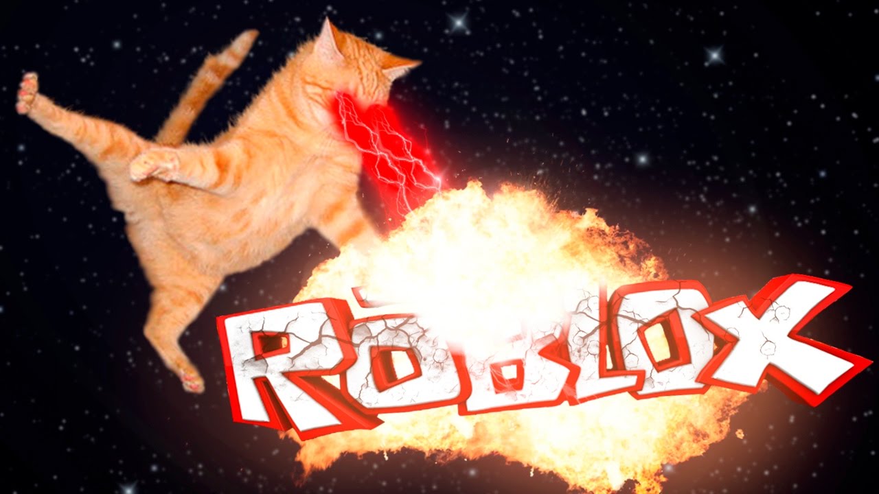 GIANT EVIL CAT DESTROYED ROBLOX!! - YouTube