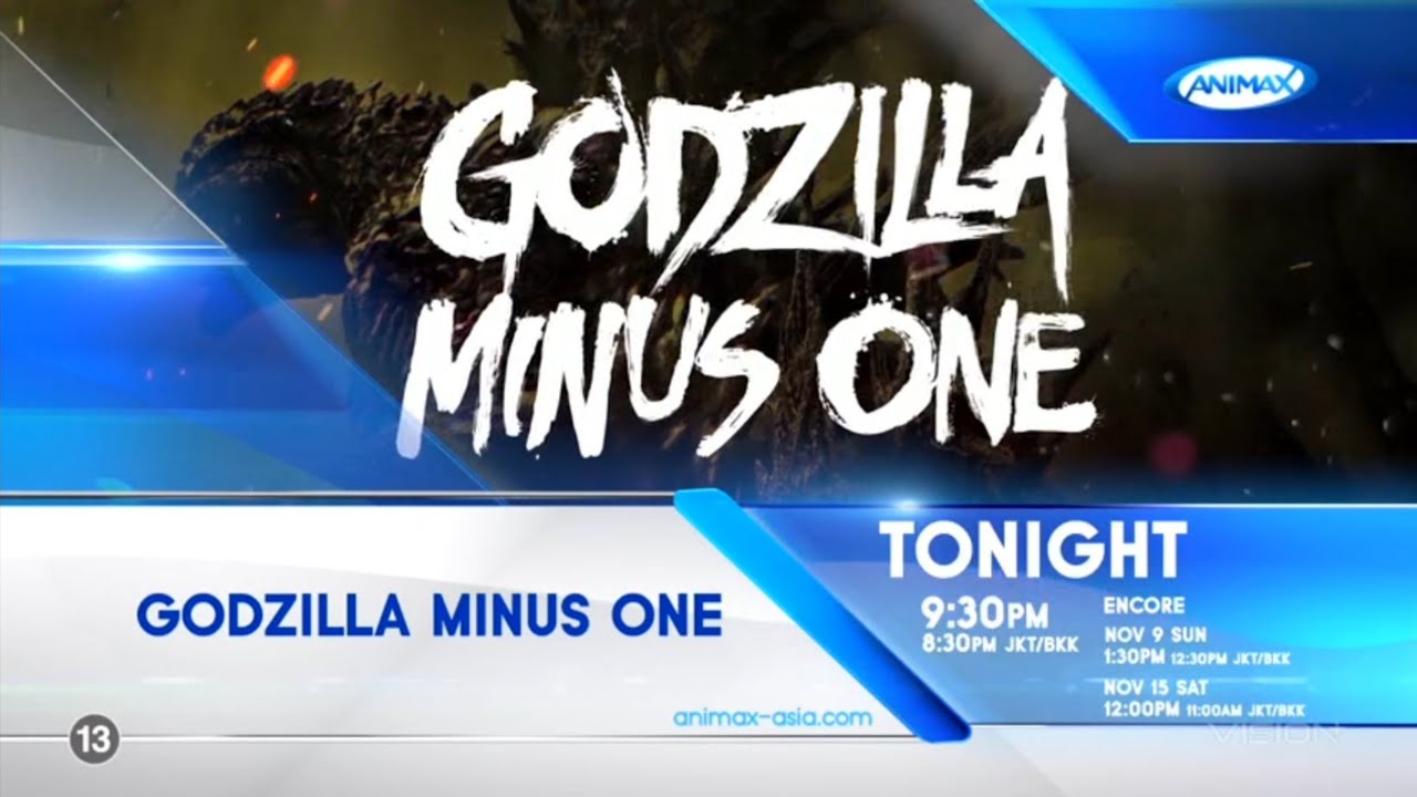 ANIMAX Asia - Godzilla Minus One - Promo (Tonight Ver.) [via Vision+ ...