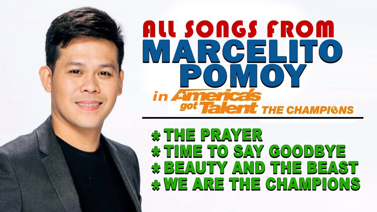 Marcelito Pomoy all songs in American's Got Talent the Champion - YouTube