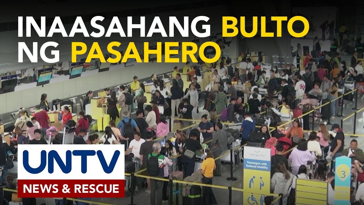 5.8 million pasahero sa Undas, holiday season inaasahan ng CAAP - YouTube