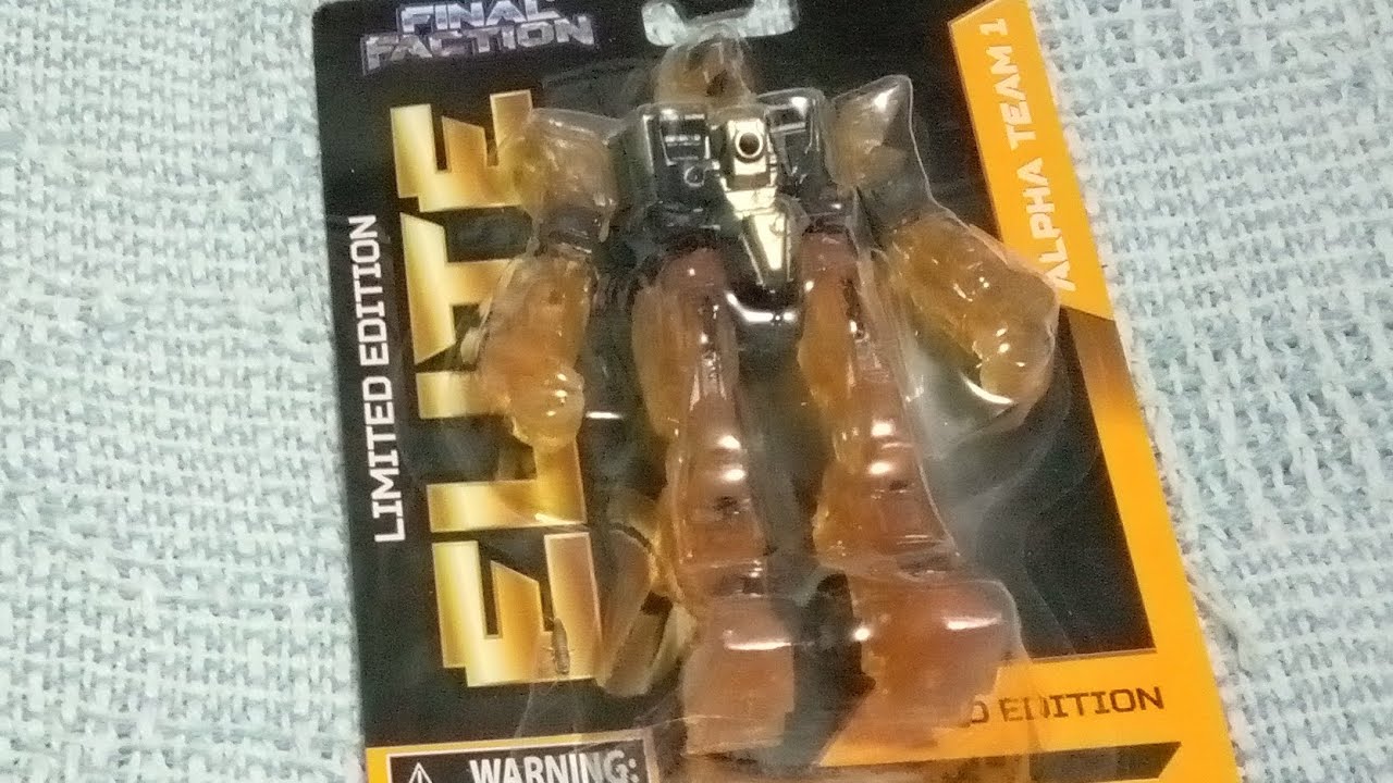 Unboxing A.C.R.M Final Faction Elite Limited/Gold Edition Action figure ...