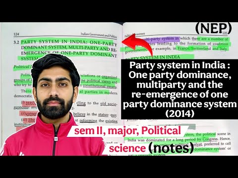 💥Party System in India | One Party Dominance to Multi-Party & re ...