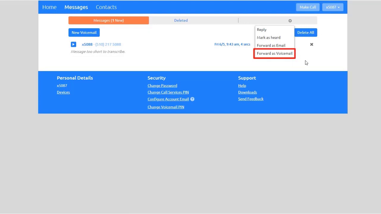 CommPortal User - Messages and Calls - YouTube