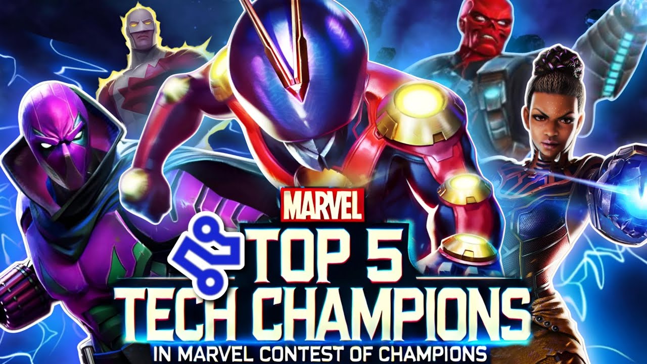 TOP 5 Tech CHAMPIONS in Marvel Contest Of Champions - YouTube