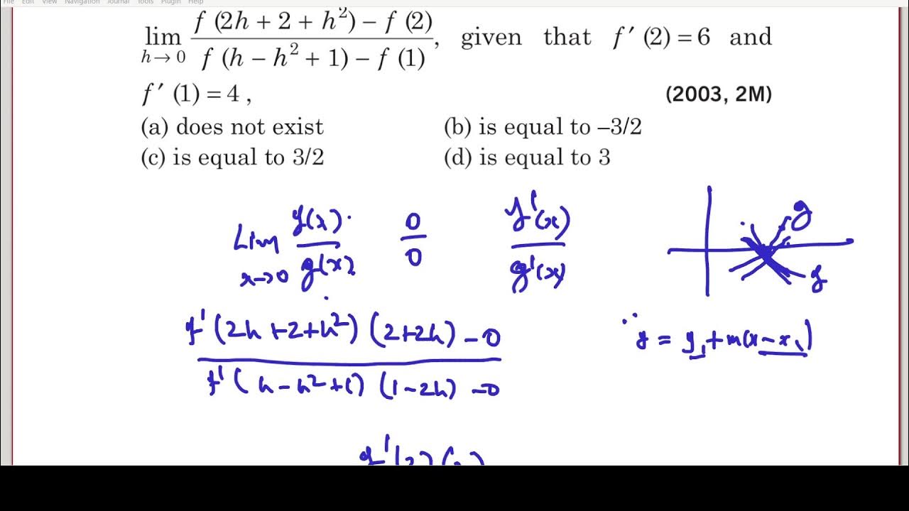 Limits Previous Year Questions - IIT JEE - YouTube