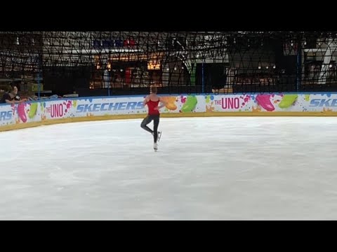 Figure skating warmup: edges, jumps up to lutz, cross rolls, spins ...