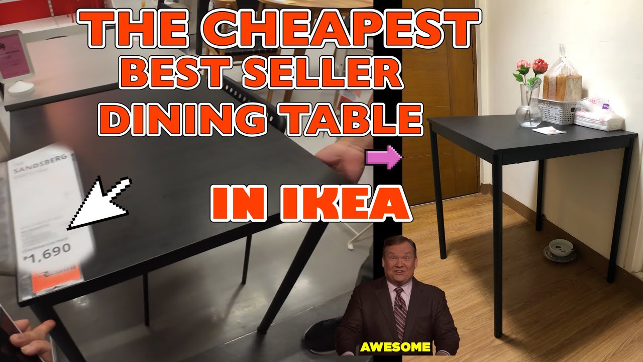 I bought the cheapest best seller Dining table in IKEA #sandsberg - YouTube