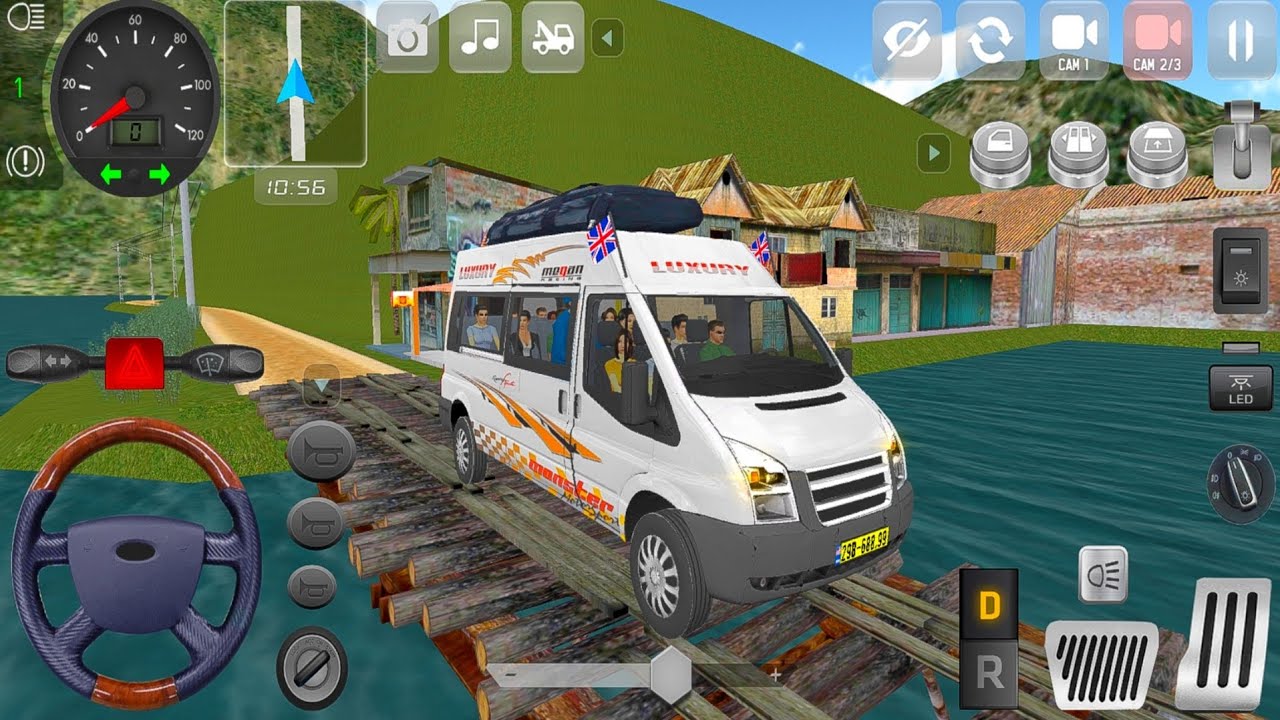Minibus Simulator Vietnam - Ford Transit Minibus Driving in Village ...