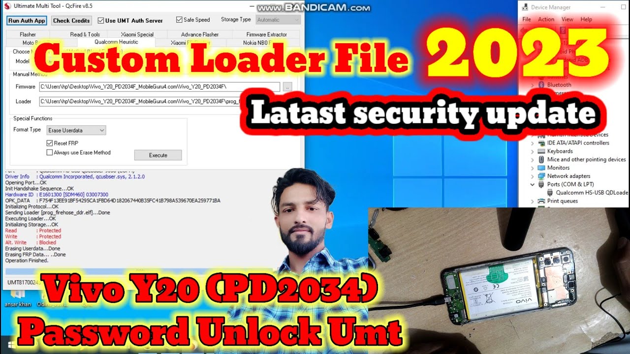 Vivo Y20 (PD2034) Password Unlock Umt QcFire Latast Security Update ...