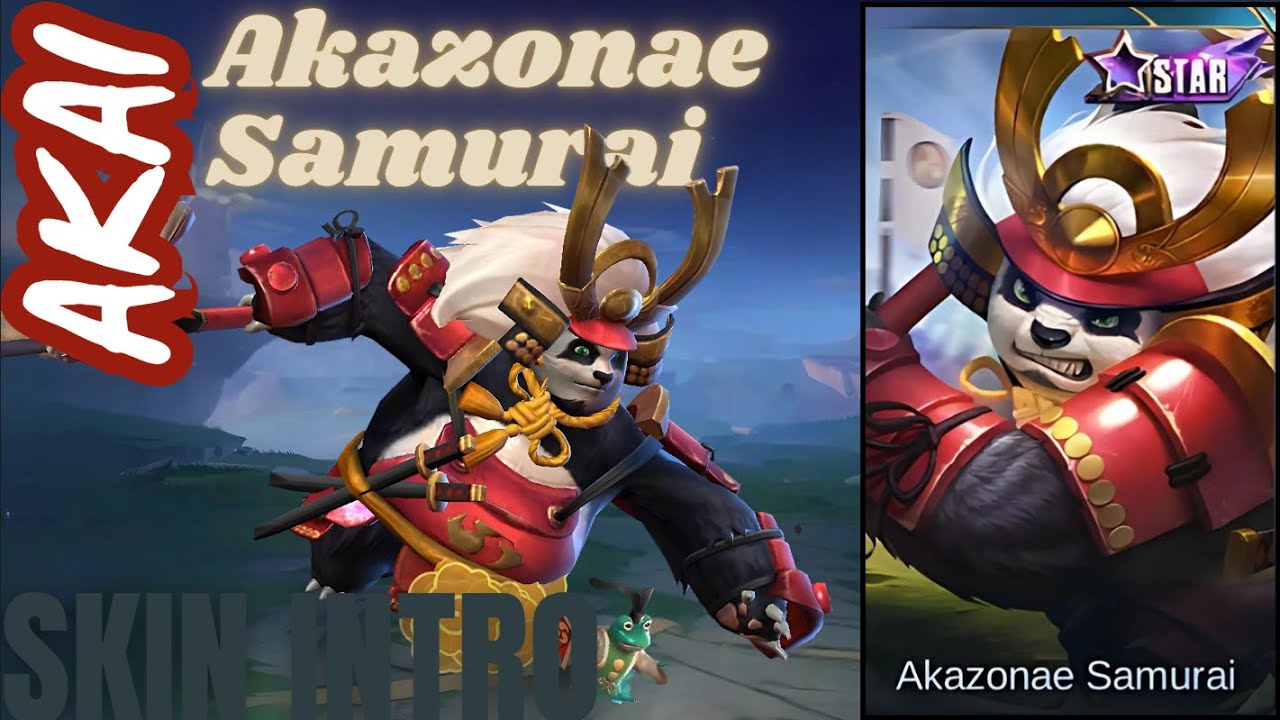 Skin Intro - Akai "Akazonae Samurai" Starlight Skin | MLBB 4K UHD - YouTube